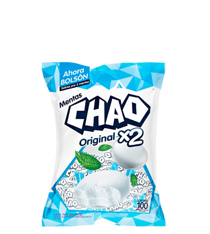 Chao Mentas original x2 100 unidades 560g – Baraki Bodegón