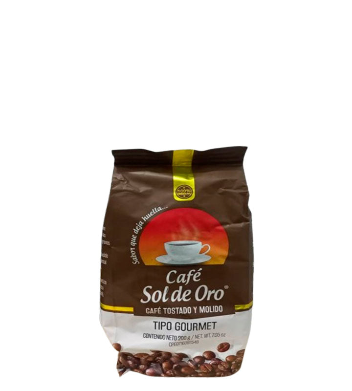 Café Sol de Oro Café tostado y molido tipo gourmet 200g – Baraki Bodegón
