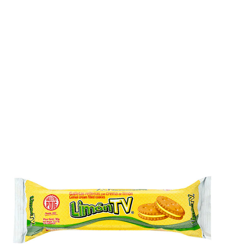 Galletas Puig LimónTV Galletas rellenas con crema de limón 90g – Baraki ...