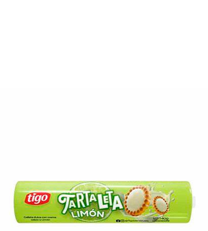 Tigo Tartaleta Galleta dulce con crema sabor a limón 140g – Baraki Bodegón