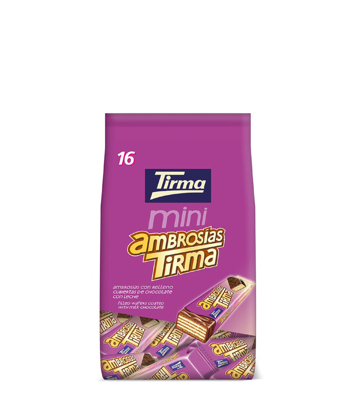 Tirma Mini ambrosias con relleno cubiertas de chocolate con leche 16 u ...