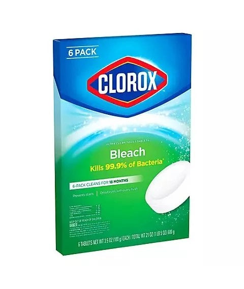 Clorox Bleach Kill 99,9 Of Bacteria 6-Pack Cleans For 18 Months 600g ...