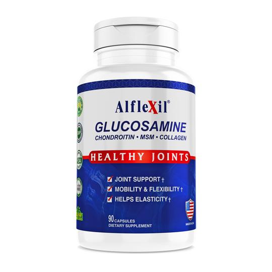 Alfa Alflexil Glucosamine Chondroitin Msm Collagen 90 Capsulas – Baraki ...