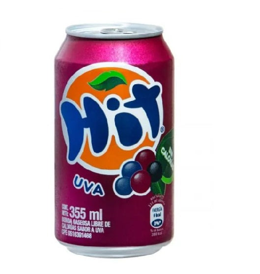 Hit/ sabor a uva - Bebida gaseosa en lata 355ml – Baraki Bodegón