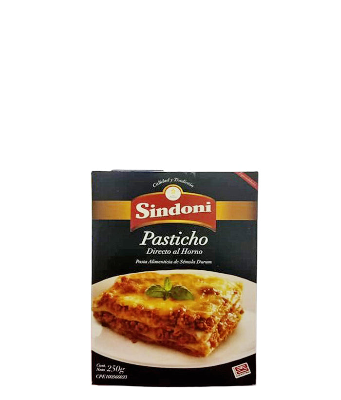 Sindoni Pasticho directo al horno 250g – Baraki Bodegón
