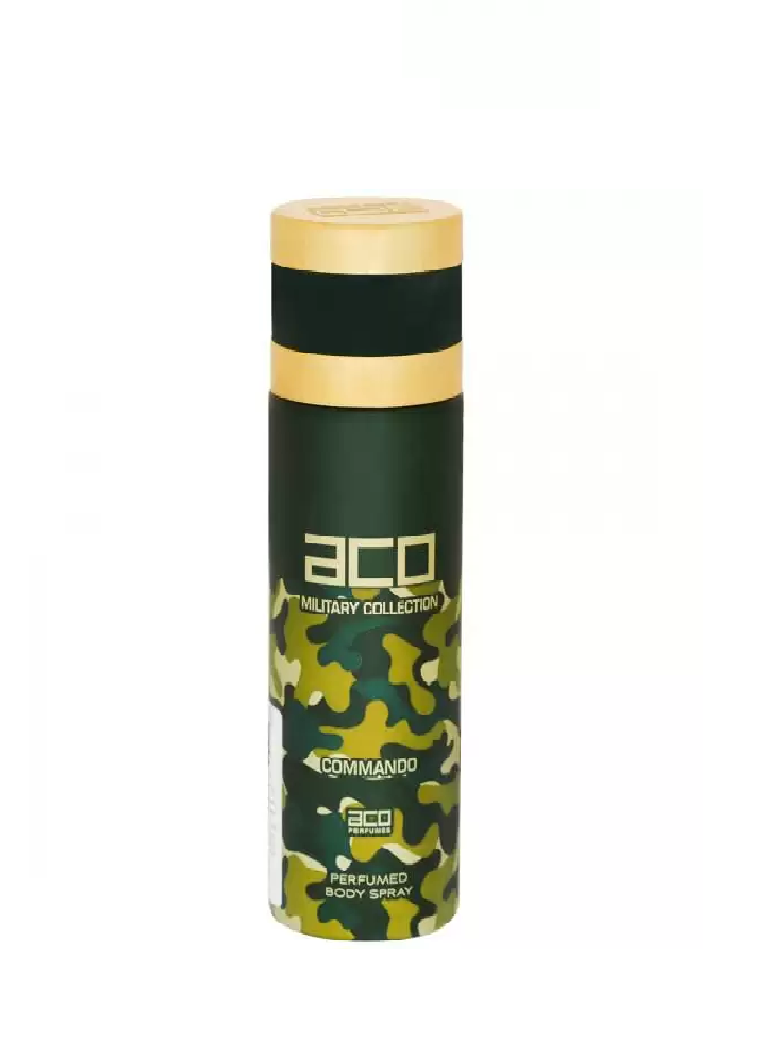 Aco Perfumes Body Spray Military Collection Commando 200ml – Baraki Bodegón